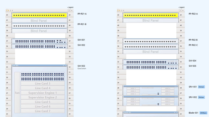 Rack Diagram Software | Pathfinder | tripunkt GmbH