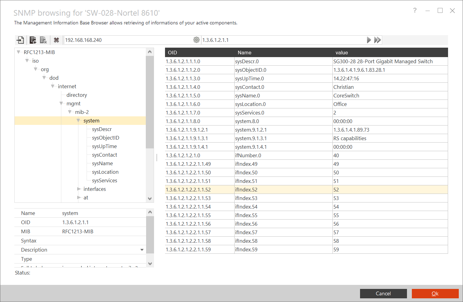 SNMP Query with Pathfinder | Pathfinder Suite | tripunkt GmbH